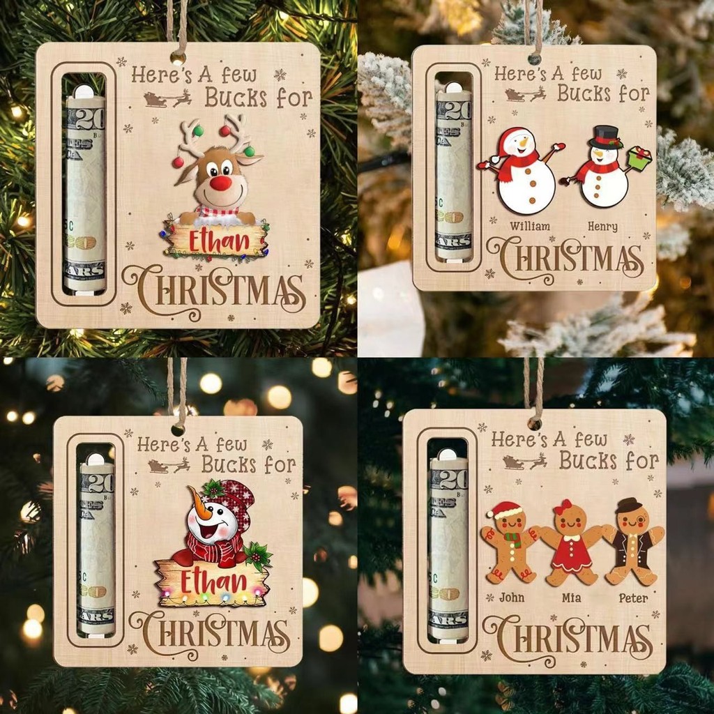 New Cute Money Clip Christmas Decorations Snowman Money Clip Gift ...