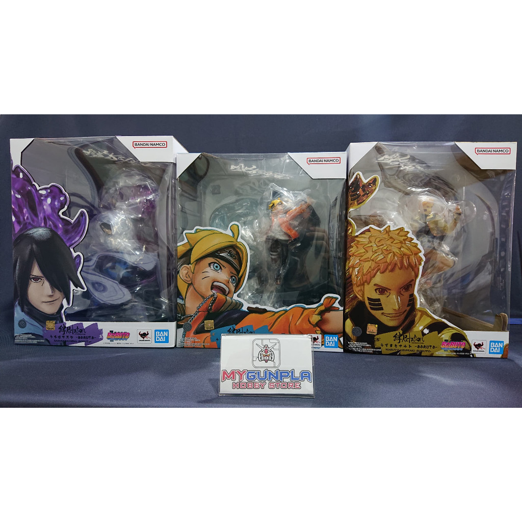 Bandai Figuarts Zero Uchiha Sasuke + Boruto Uzumaki + Naruto Uzumaki -Boruto- Kizuna Relation ...