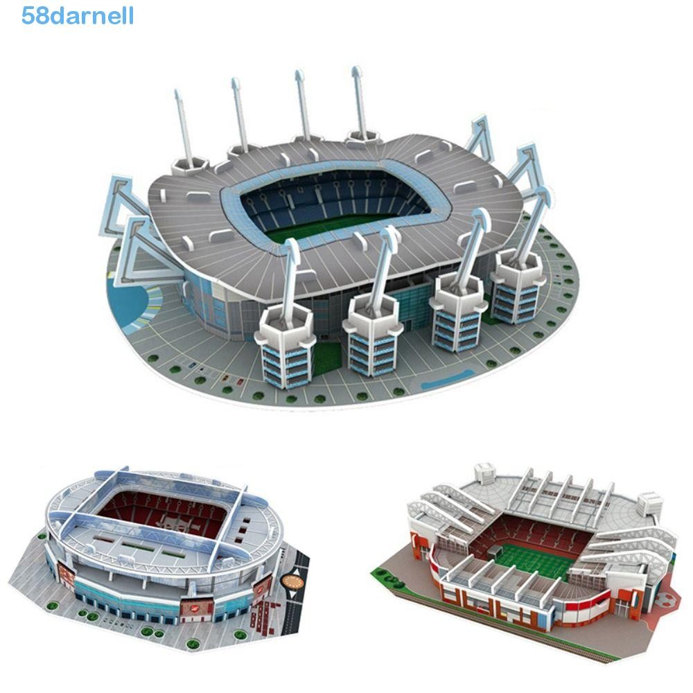 DARNELL Miniature Football Stadiums, DIY Paper 3D Soccer Stadium Puzzle ...