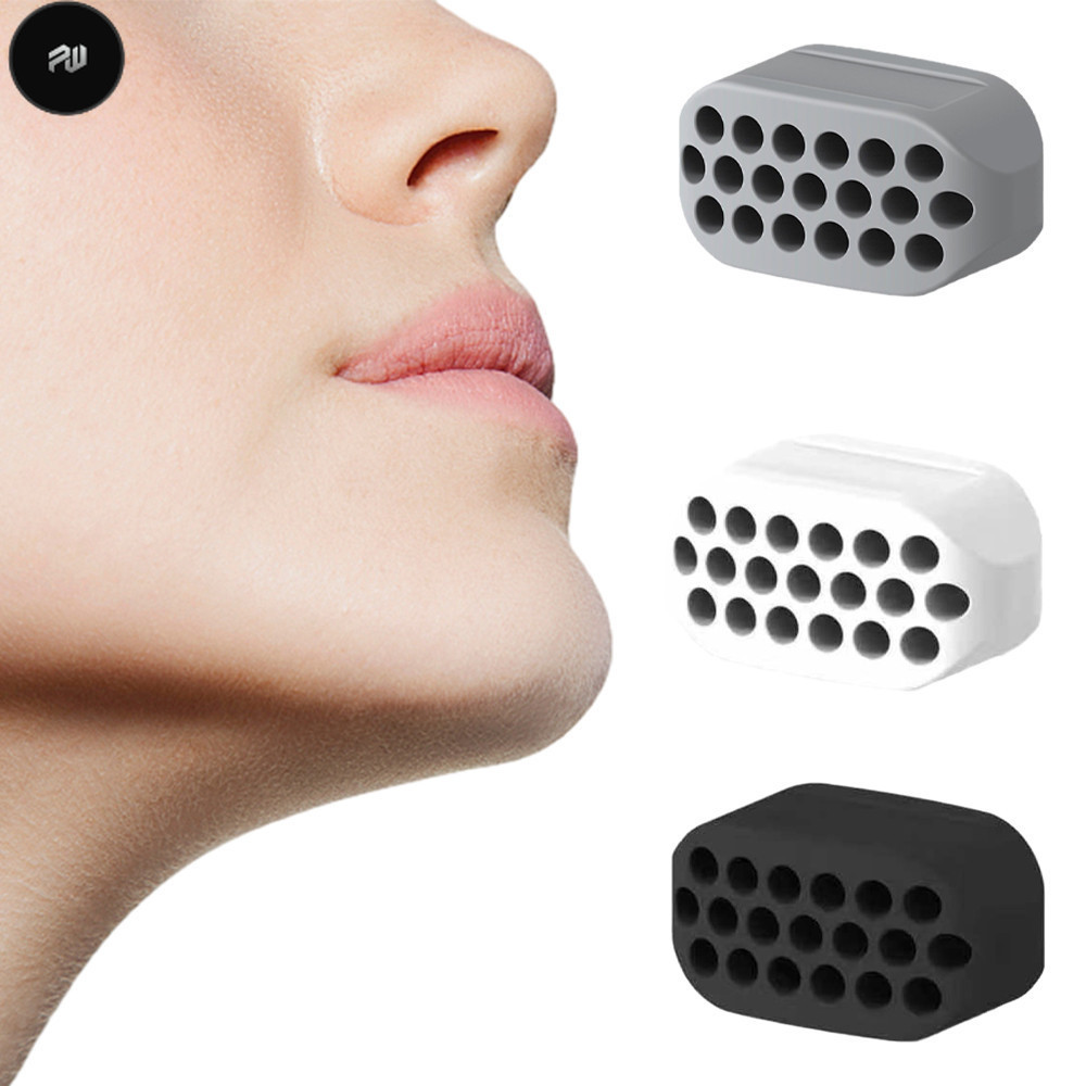PW Silicone Jaw Exerciser Jawline Shaper Masseter Muscle Trainer Neck ...