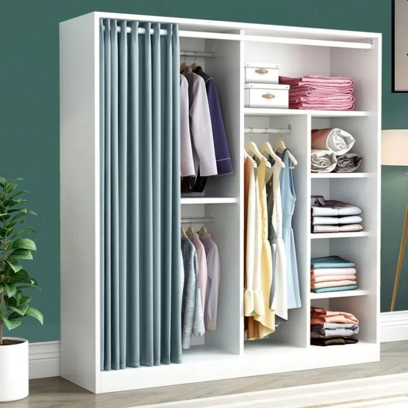 Upgraded Thick And Durable Model 】IKES Height 120/160cm Wardrobe Canvas ...