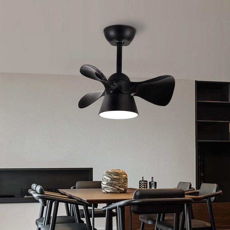 Mini Ceiling Fan with LED Light Remote Control Ceiling Fan with Light ...