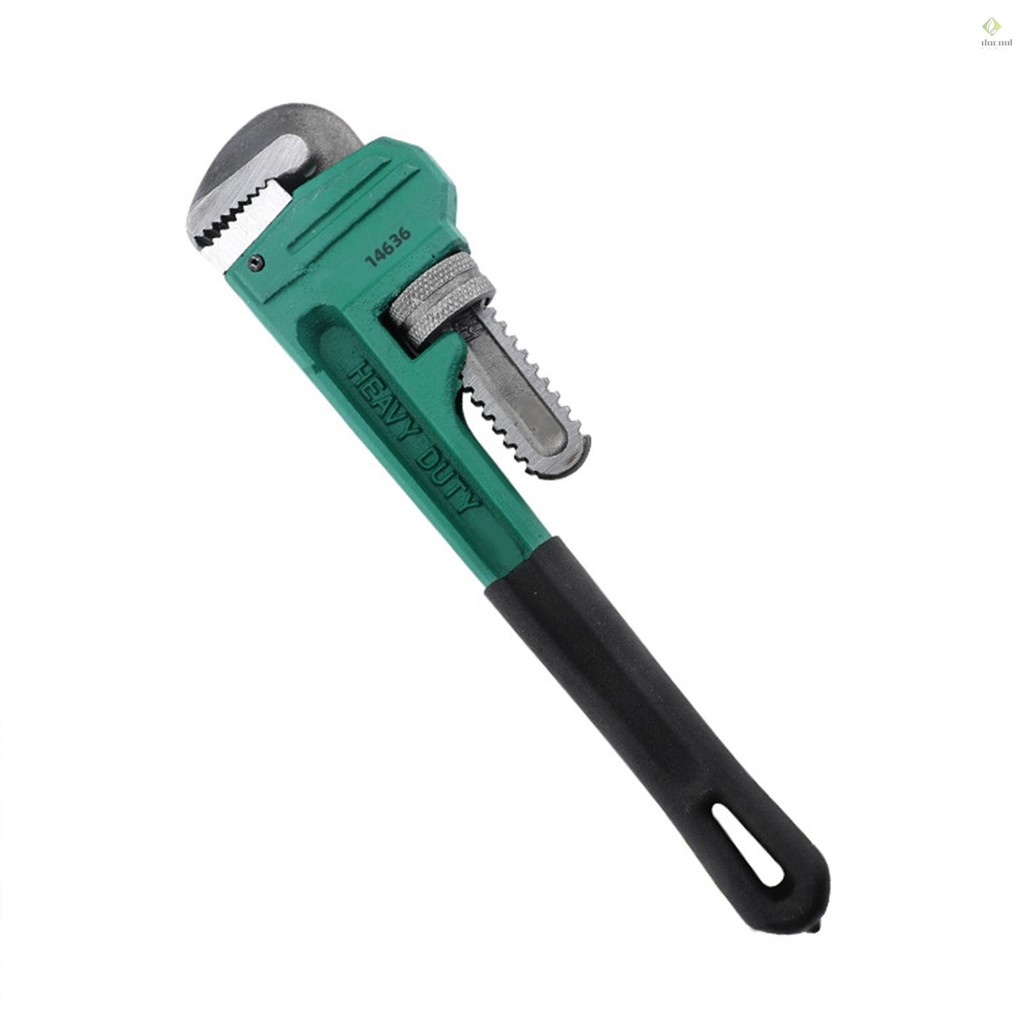 8 Inch Heavy Duty Pipe Wrench Carbon Steel Adjustable Plumbing Wrench ...
