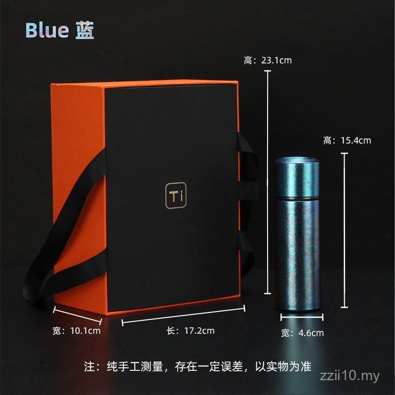 Cawan lurus pengekal suhu titanium tulen mewah gelas alat kereta mudah ...