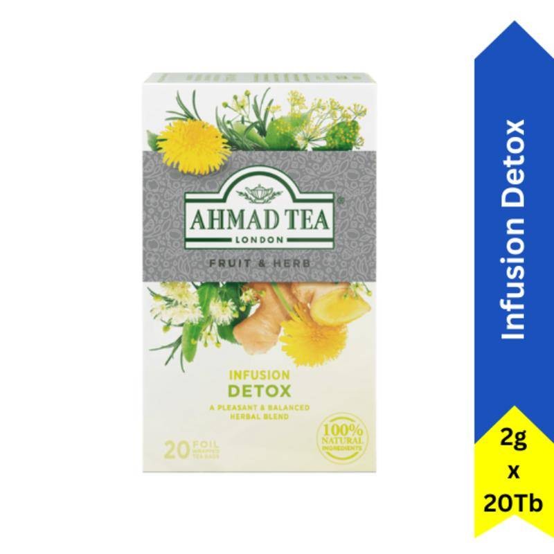 AHMAD TEA Fruit & Herbs Infusion Detox 2g x 20 Tea Bags | Shopee Malaysia