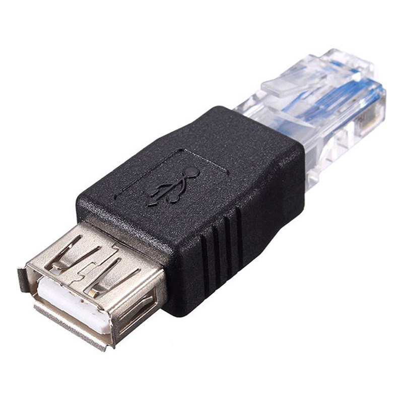 Rj45 Male To Usb Female Ethernet Adapter Connector Socket Lan Router W ...