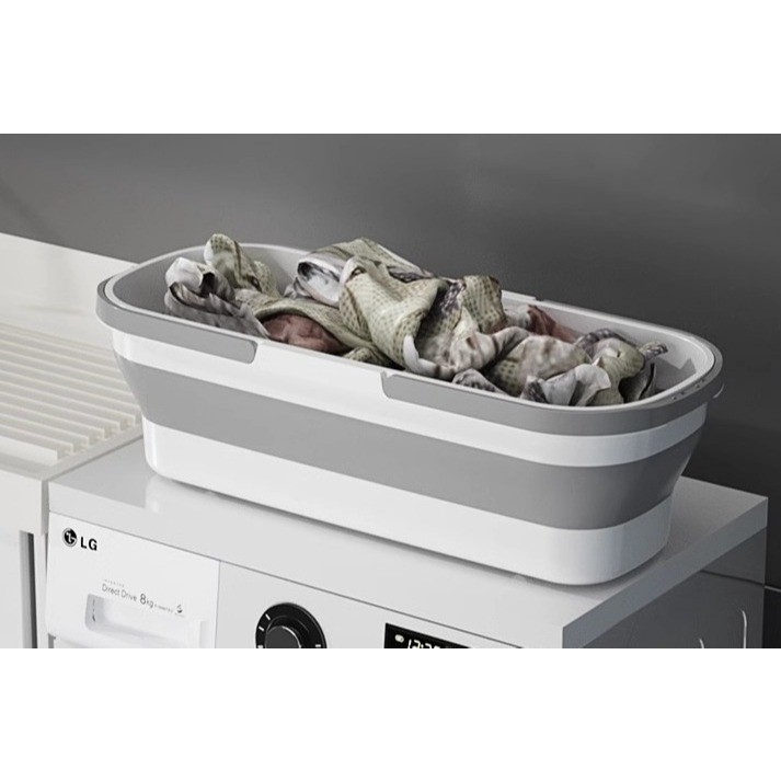 Folding Plastic Bucket Basin/Folding Bucket Basin PORTABLE LAUNDRY ...