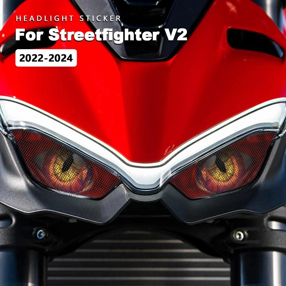 Headlight Sticker Waterproof Motorcycle Decals for Ducati Streetfighter ...