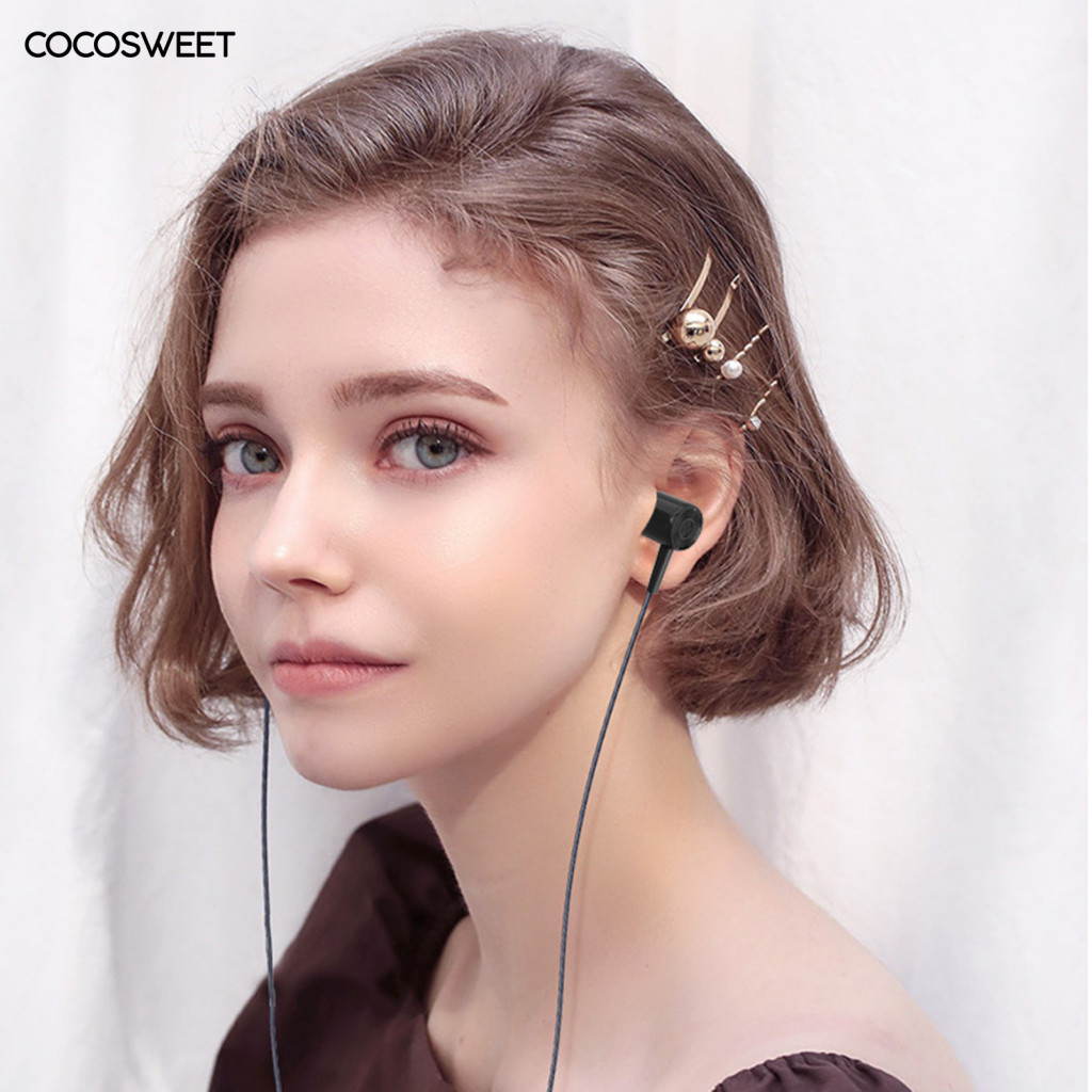 Stable Earphone for Karaoke 35mm Heavy Bass Gaming Earbuds In-ear ...