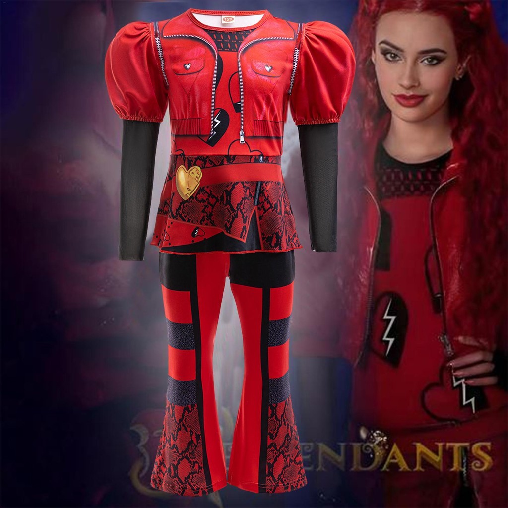 The Movie Descendants 4 Cosplay Dress Up movie character Red Bodysuit ...