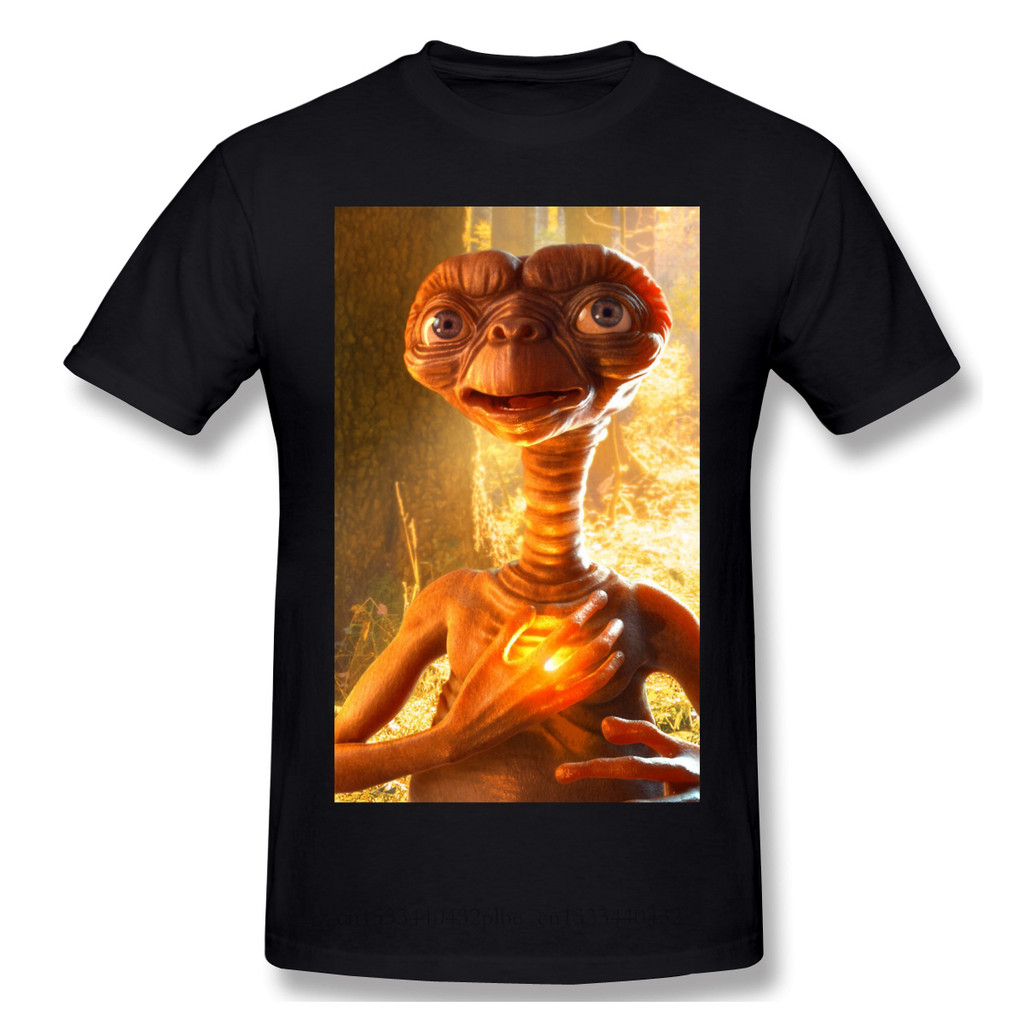 ET Black T Shirt E T the Extra Terrestrial Elliott Sci-Fi Family Movie ...
