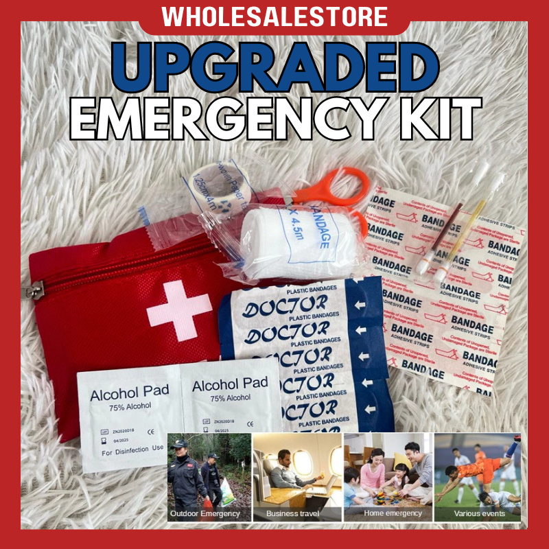 IMPROVE 14 Kinds Medical Emergency Kit Travel First Aid Kit Portable ...