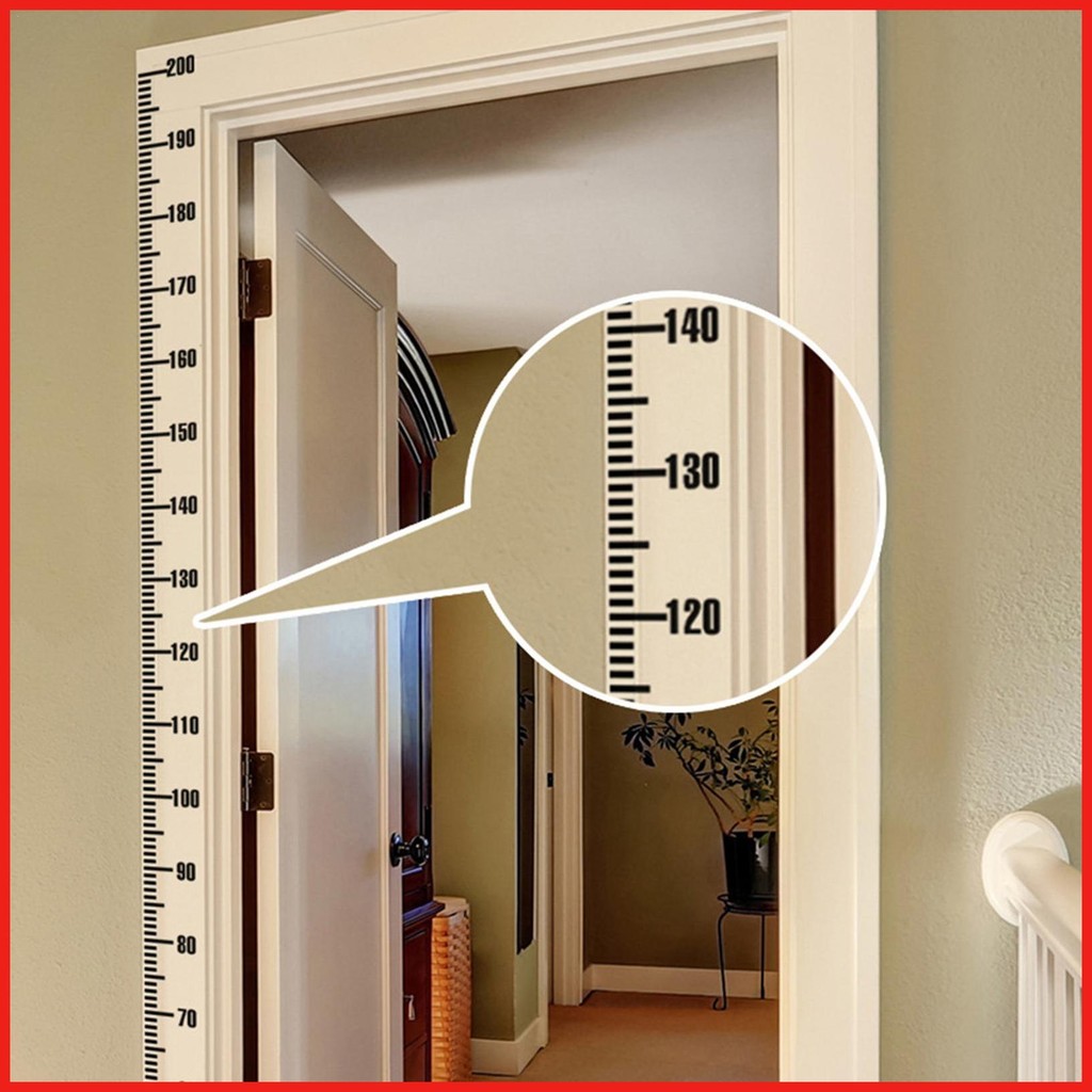 Height Wall Sticker Measurement Ruler Height Decal Portable Wall ...
