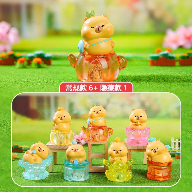 Dolphin Good Luck Blind Box Luminous Card Pibara Figure Children ...