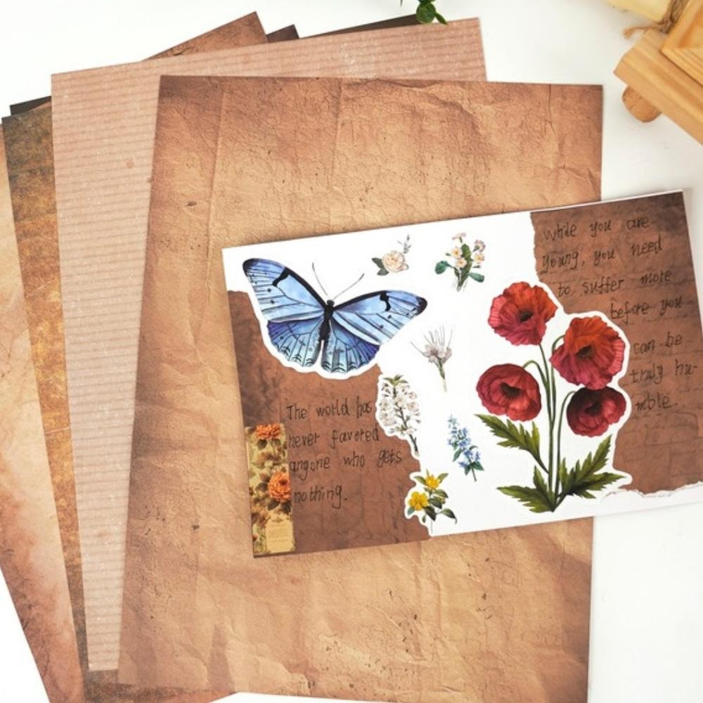 48 Sheets Vintage Stationery Writing Paper Letter Writting Paper,A4 Old ...