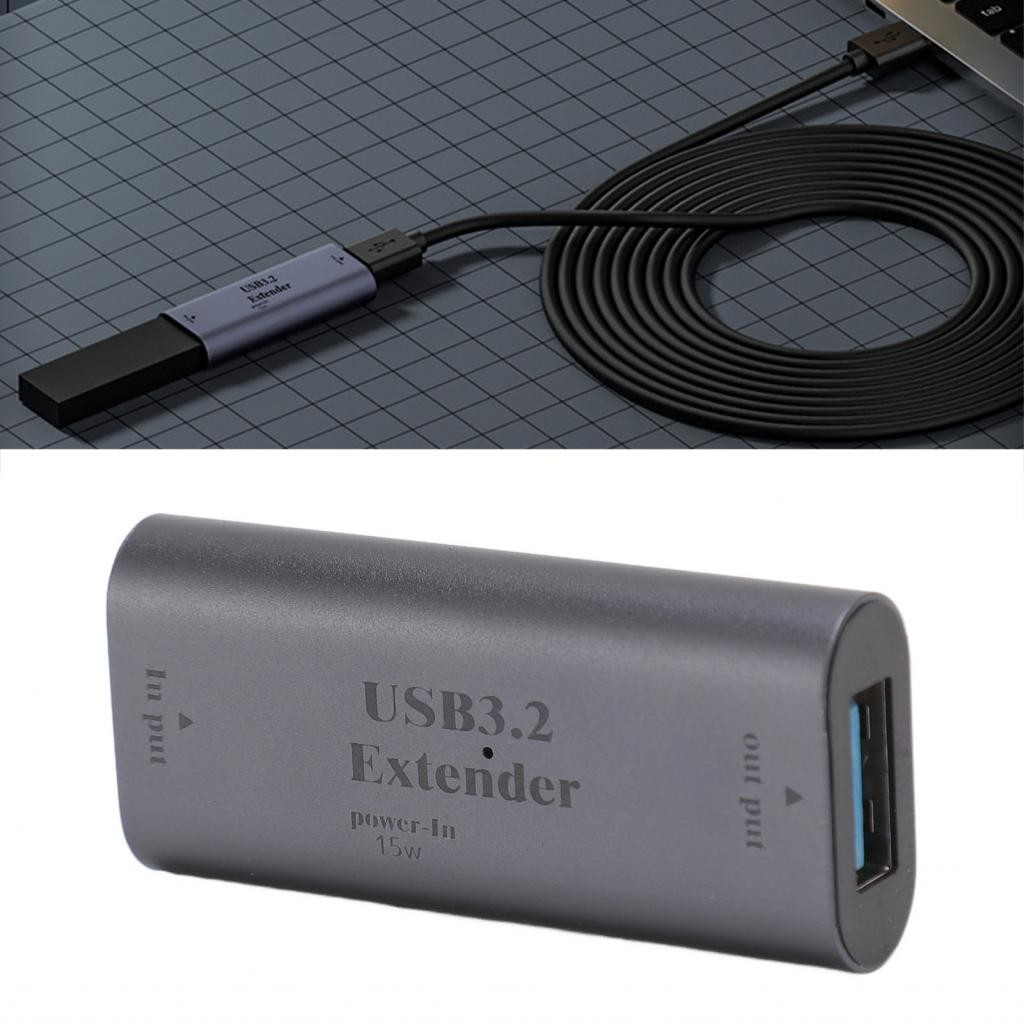 Sudi USB3.2 Signal Amplifier Extender Extension Adapter 5Gbps 10m Long ...