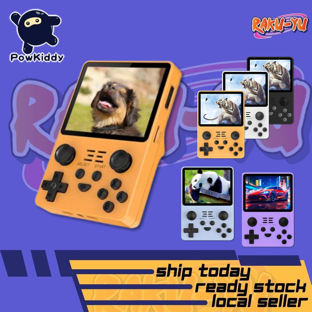 POWKIDDY RGB20S HANDHELD GAME CONSOLE RETRO OPEN SOURCE SYSTEM RK3326 3.5 INCH 4:3 IPS SCREEN ...