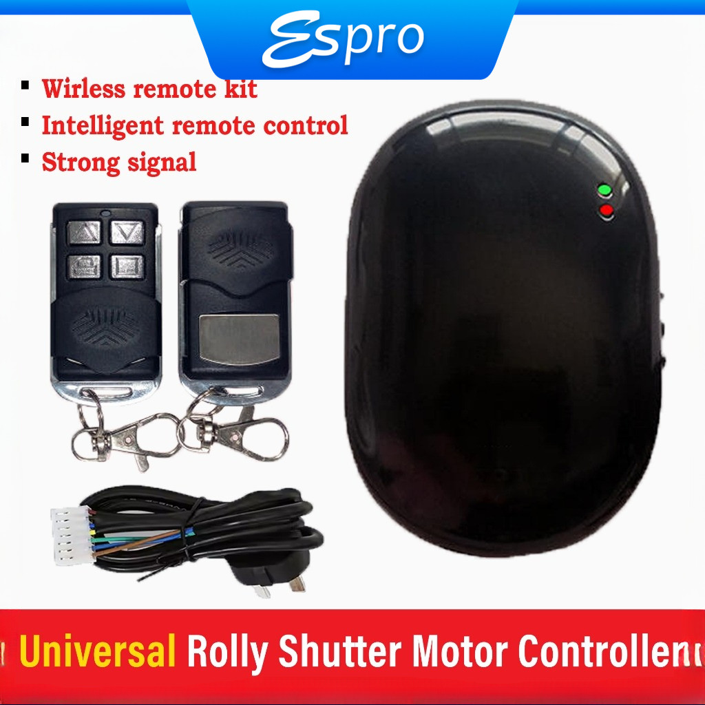 433MHz Motor Rolling Shutter Door Receiver Universal Built-in Tubular ...