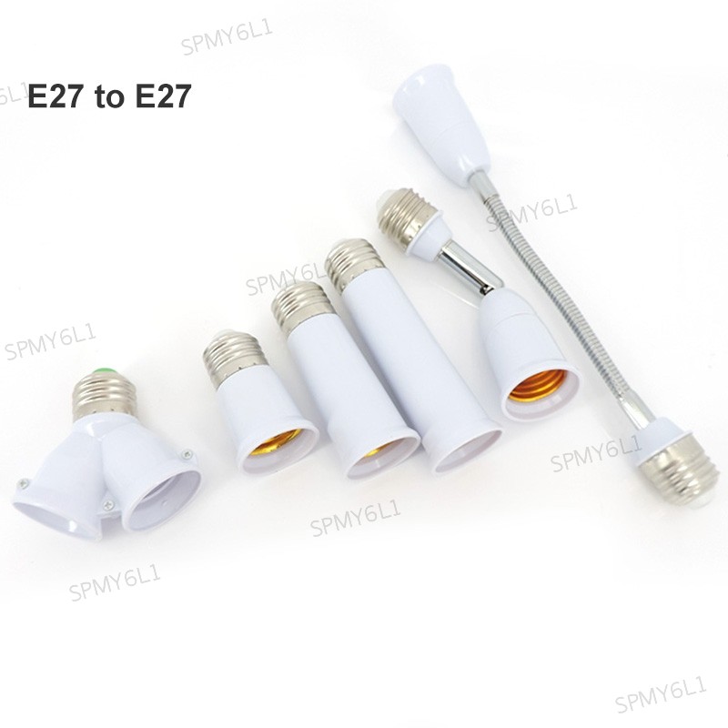 9.5-28cm AC E27 To E27 LED light Lamp bulb Base Socket Screw Extension ...