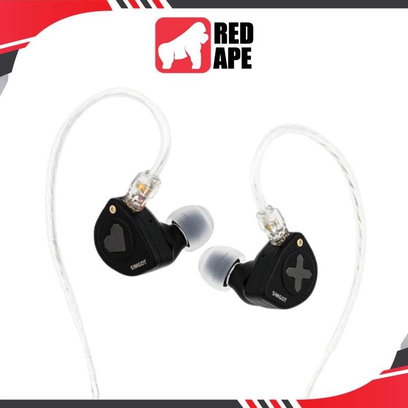 SIMGOT EW300, In-Ear Monitors: 1DD+1Planar+1PZT Tribrid Driver ...