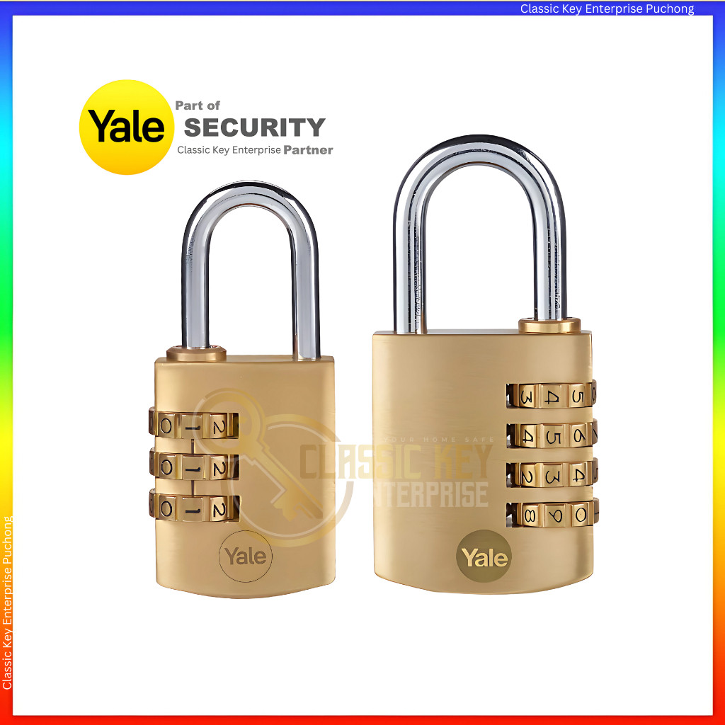 Yale Padlock Combination Numbering Brass Body Model Y150B Outdoor ...