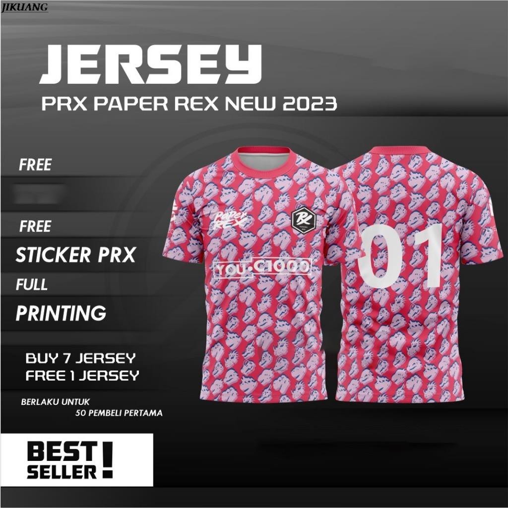 New PRX Paper REX shirt 2025 My/SG Free Nickname, Number, and PRX ...