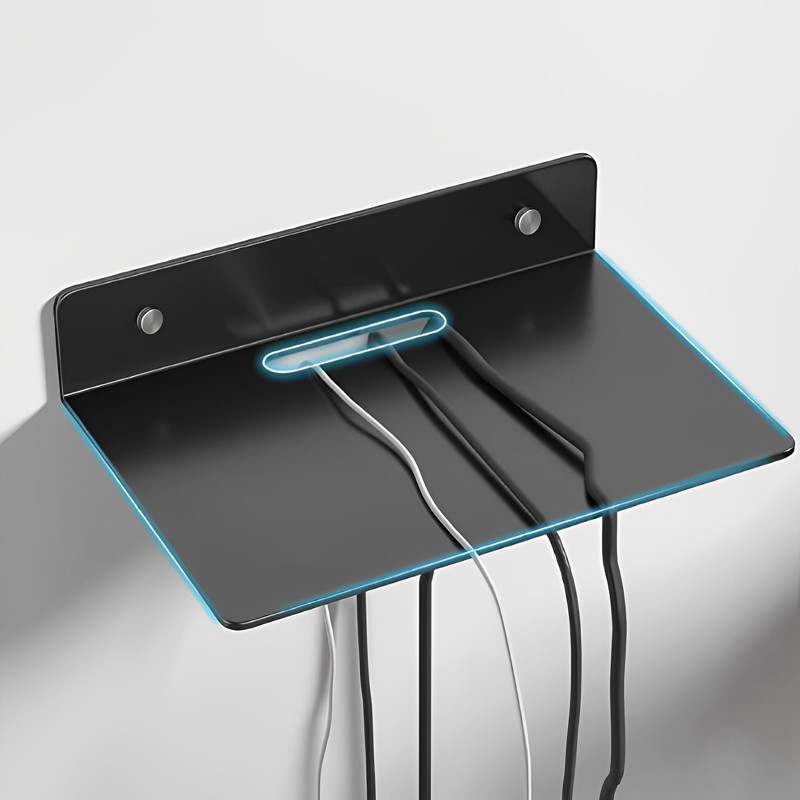 Wall Mounted Floating WiFi Router Storage Rack Projector Stand Holder ...