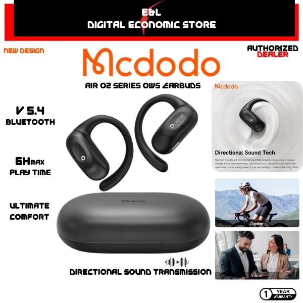 【1Yr Warranty】 MCDODO HP 8050 Air O2 series OWS Super Clear Sound ...