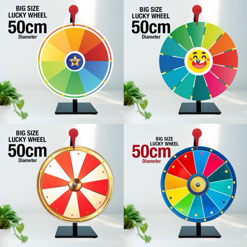 Wheel of fortune game/spin wheel/Lucky Wheel/roda impian/ roda putar ( 50cm dia.) | Shopee Malaysia