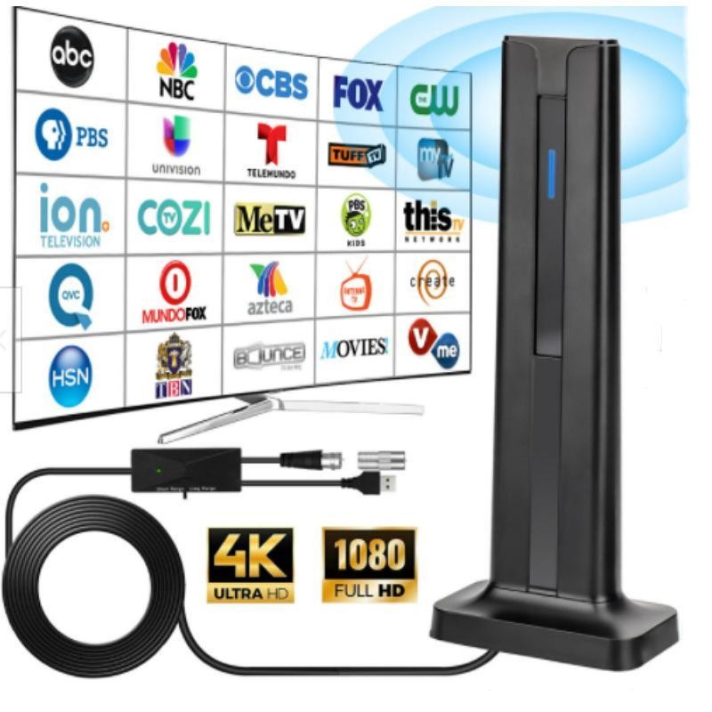 TV Antenna Digital HD Antenna 1080P 4K Ultra HD Indoor Long Range High ...