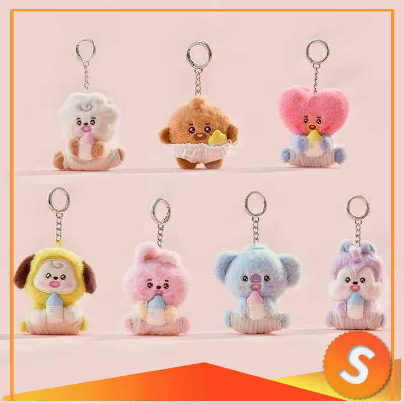 [Ready Stock]KPOP BTS BT21 Pacifier series Plush Toy Cooky Shooky Cute ...