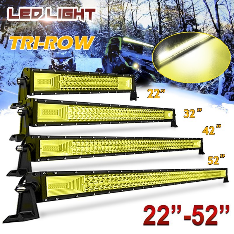52 Inch Car LED Work Light Bar Combo Flood SpotOffroad For Car Bus ...