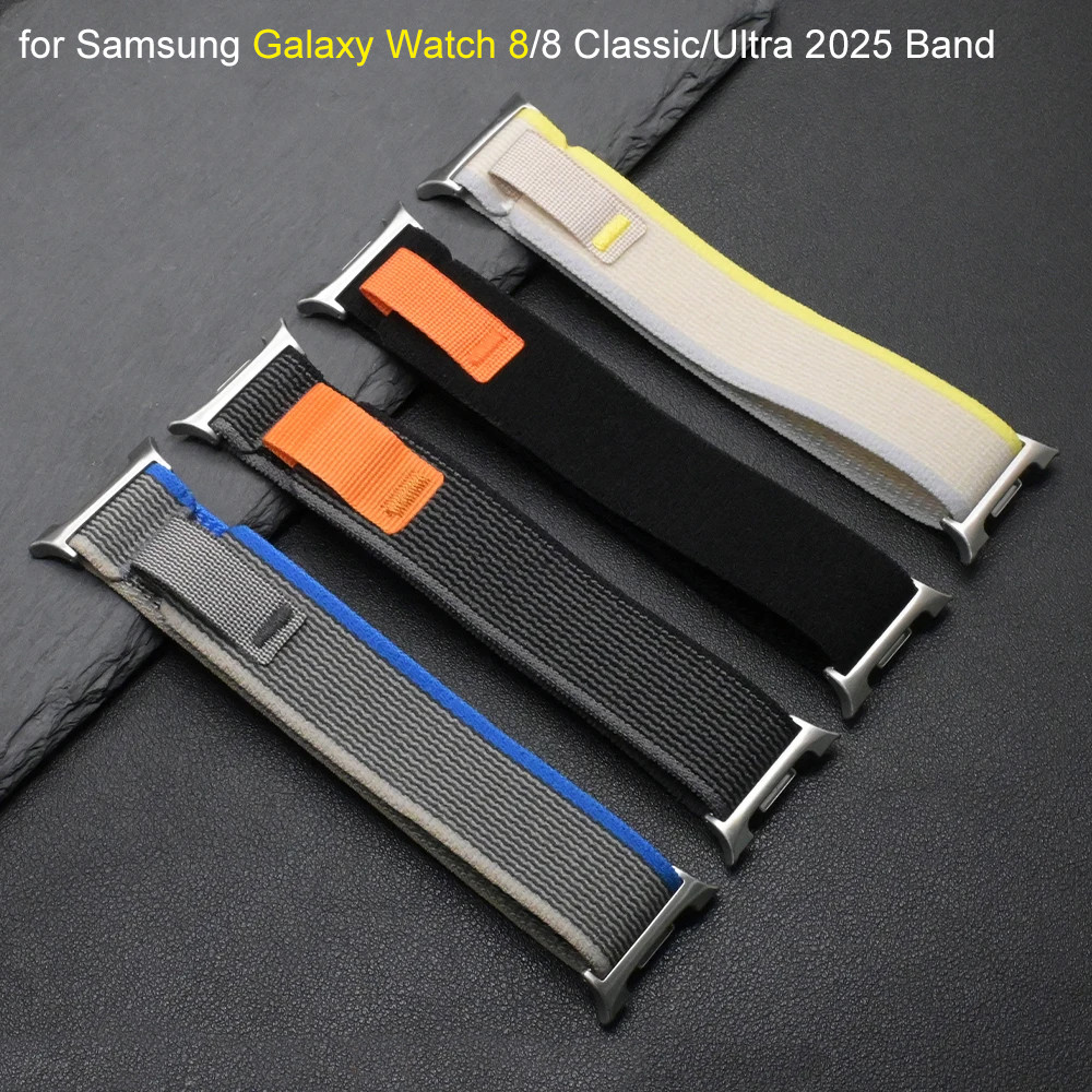 Nylon Sport Band for Samsung Galaxy Watch 8 Classic 46mm Watch 8 44 ...