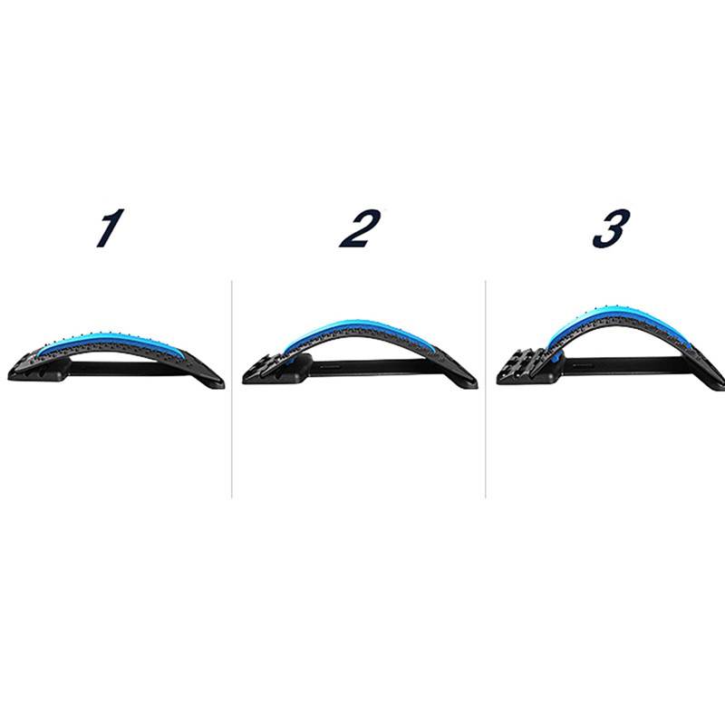 Batik Back Stretcher Multi-Level Adjustable Lying Massager Waist Neck ...