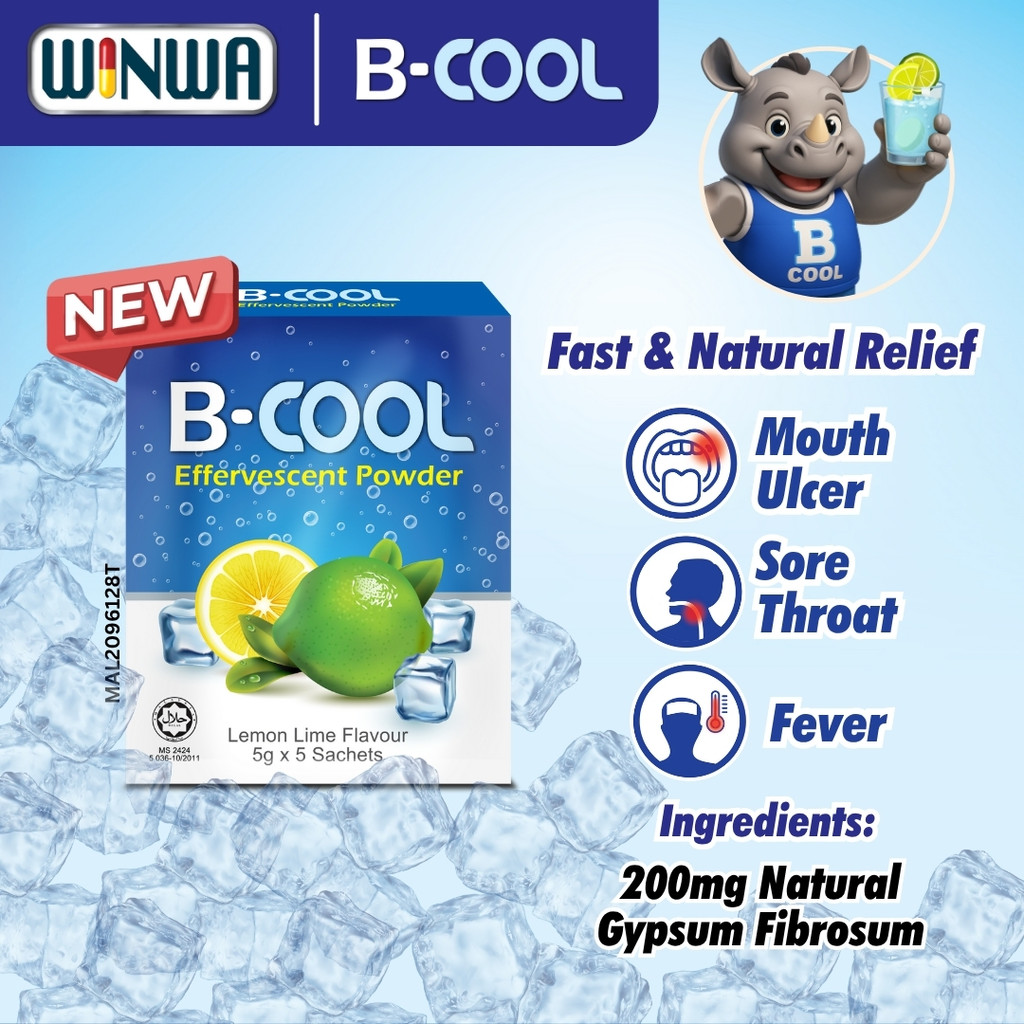 B-COOL EFFERVESCENT POWDER 5GX5 | Shopee Malaysia