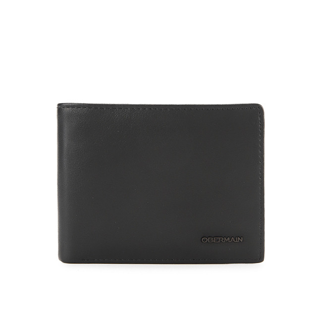 OBERMAIN RFID Short Wallet / Genuine Leather / Black / OBW309G2 ...