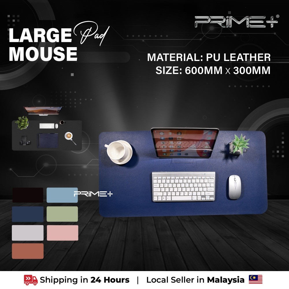 Mouse Pad Desk Mat PU Leather Anti Slip Suede Backing Smooth Mouse Pad ...