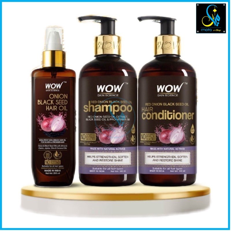 [Bundle]Wow Skin Science Onion Oil Hair Care For Hair Fall Control ...