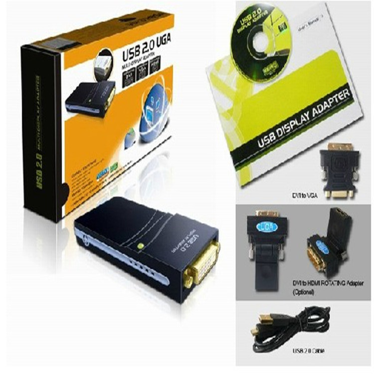 UGA USB2.0 Berbilang Fungsi Kad Paparan Sambungan Berbilang Skrin USB ...