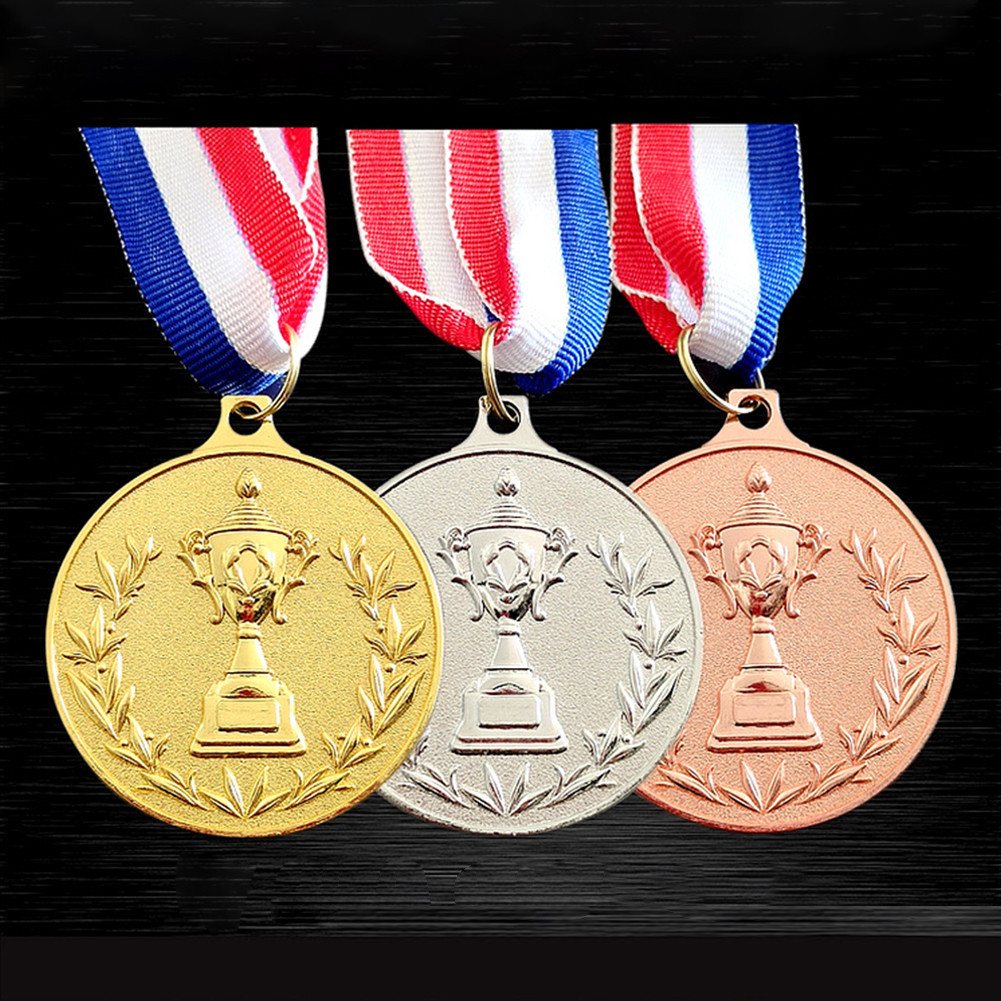 5.2cm Gold/Silver/Bronze Medal Award Medals Class Rewards for Sports ...