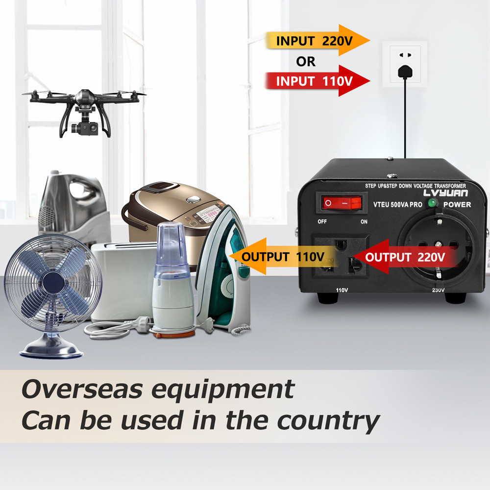 Household Voltage Transformer 110V to 220V Step Up & Down Transformer ...