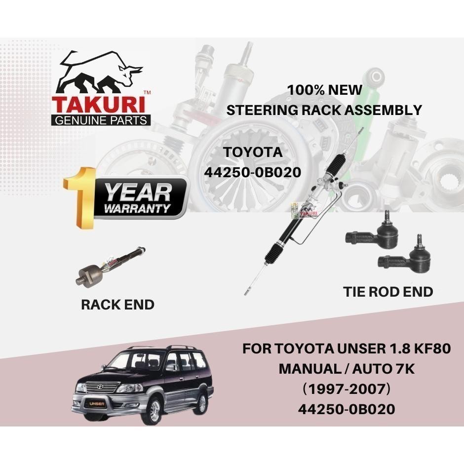 100% NEW STEERING RACK ASSY ASSEMBLY 44250-0B080 FOR TOYOTA UNSER 1.8 ...