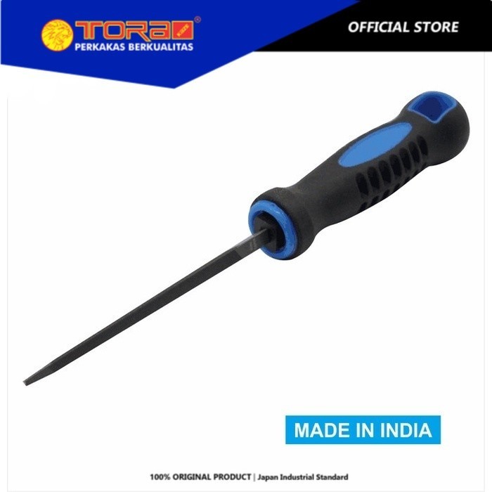 Tora Triangle File Rubber Handle 4 & 5 Inch - INDIA | Shopee Malaysia