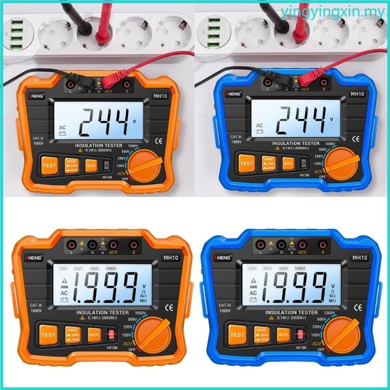 YIN Upgraded Digital Insulation Resistance Tester Megger Megohm Meter ...