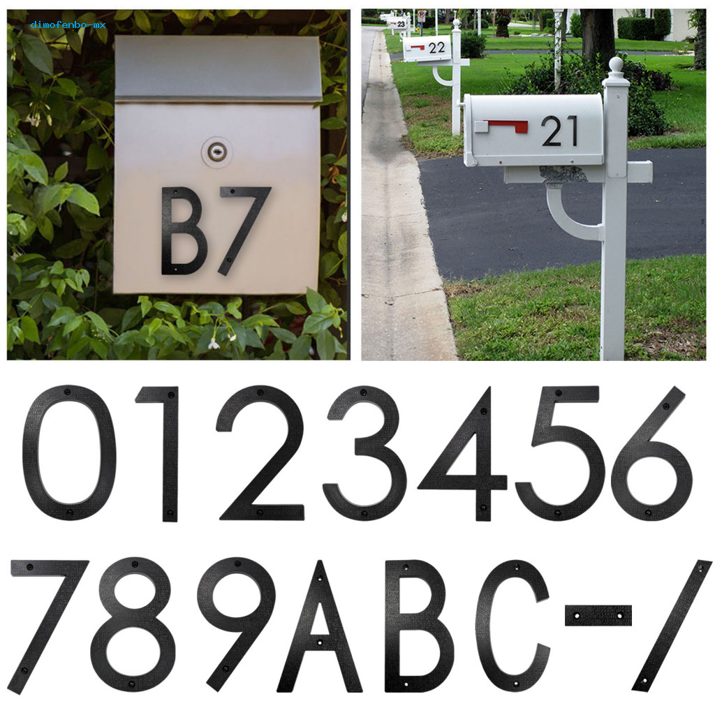 dim Modern Address Sign House Number Plaque Modern House Numbers for ...