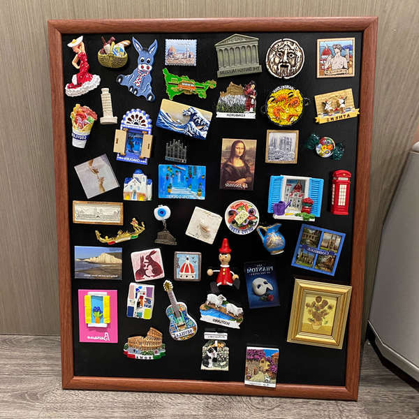 frame home decor medal display Magnet peti sejuk, papan paparan ...