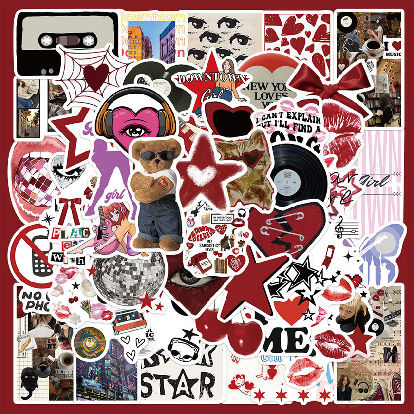 Downtown Y2K Girls Art Series 01 Stickers 50Pcs/Set Fashion DIY ...