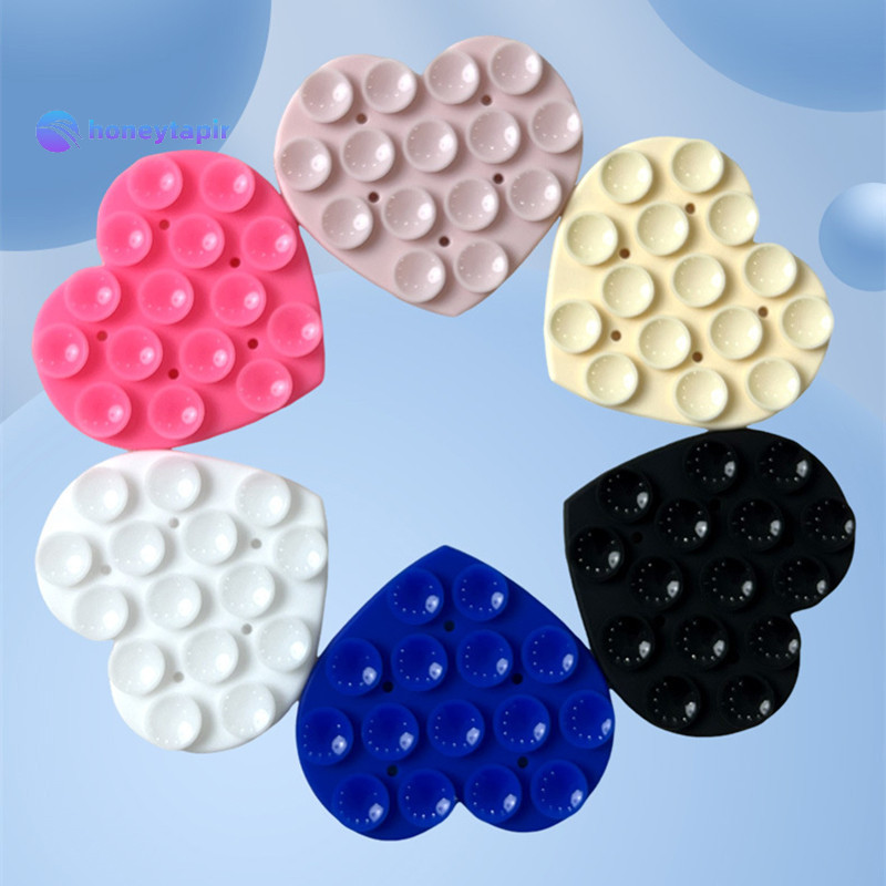 honeytapir Silicone Suction Pad Back Sticker Suction Cup Phone Holder ...