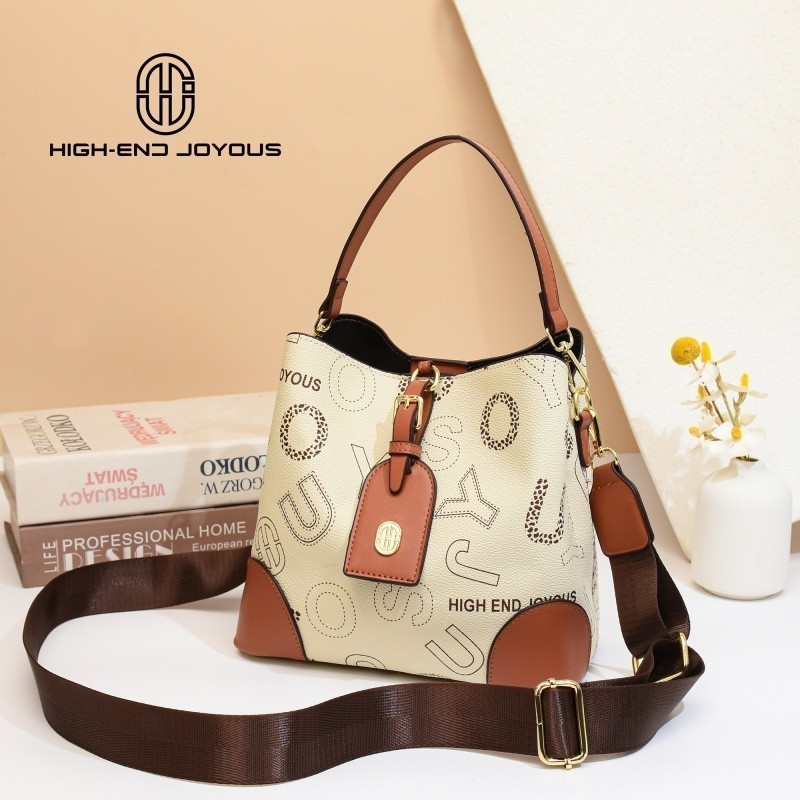 High-End Joyous Women Shoulder Bag Splicing Style Bag Big Handbag Sling ...