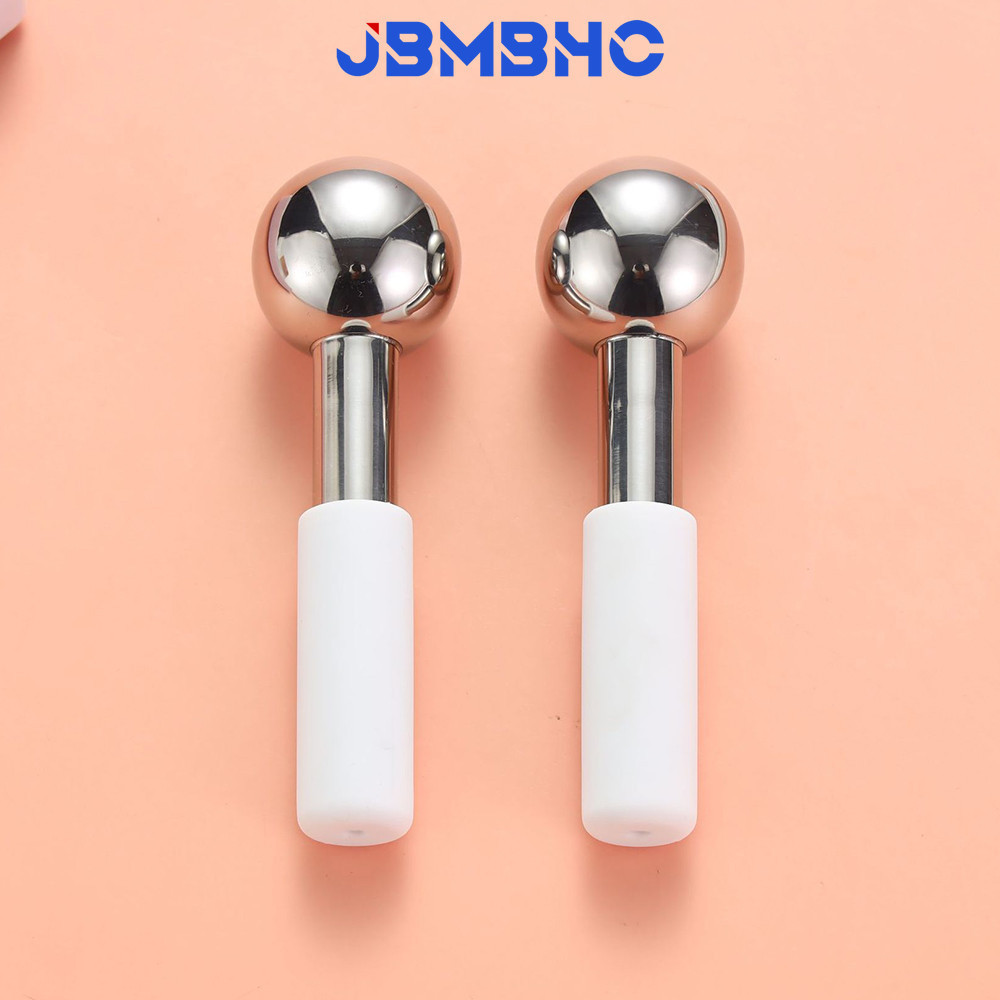 2 PCS Mini Freeze Roller Ice Globes Facial Skin Care Stainless Steel ...